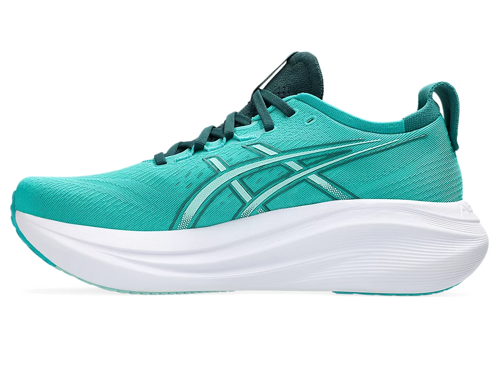 ASICS Men Gel-Nimbus 27 - Wave Teal / Saxon Green – Running Lab Malaysia